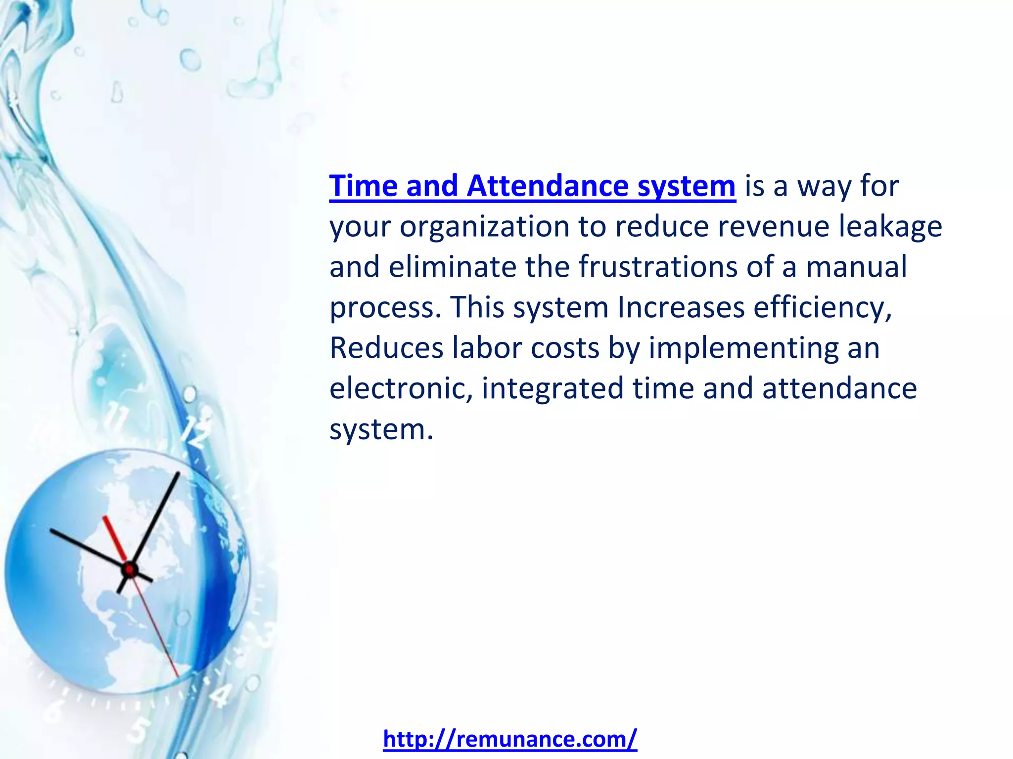 Time and attendance system | PPTX