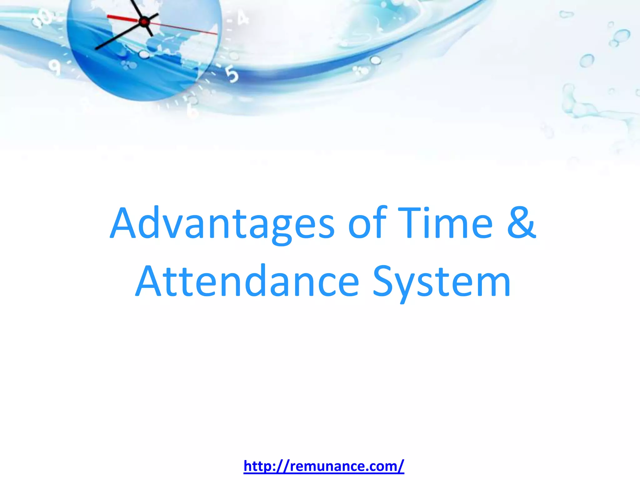 Time and attendance system | PPTX