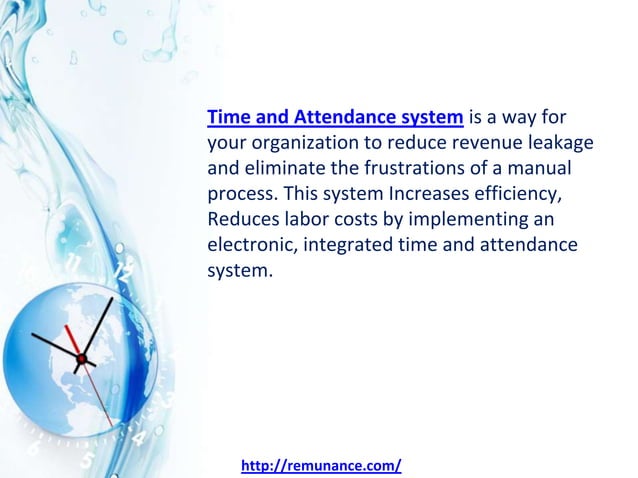 Time and attendance system | PPTX | Technology & Computing