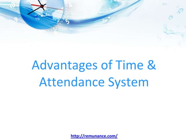 Time and attendance system | PPTX | Technology & Computing