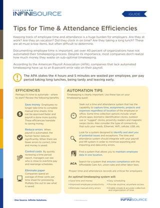 Time and Attendance Tips | PDF