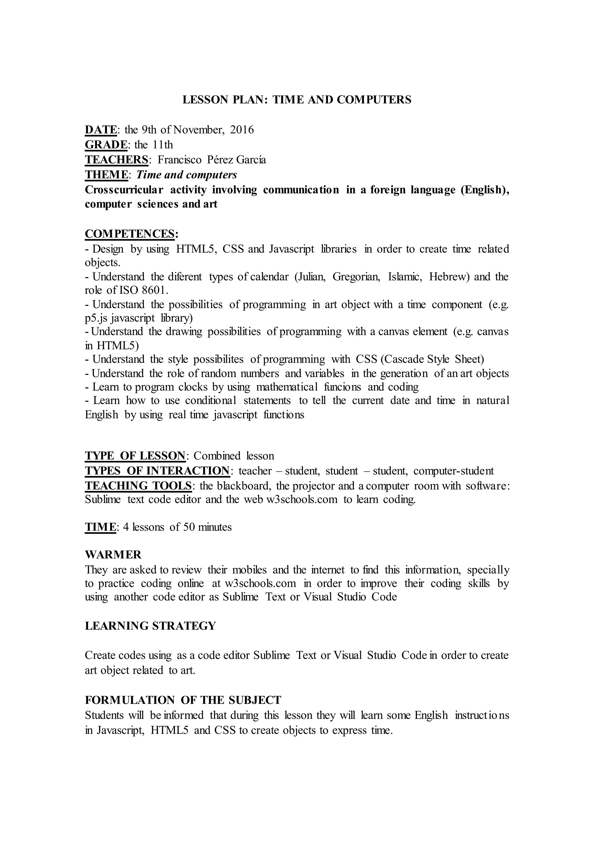 Time and computers | DOCX