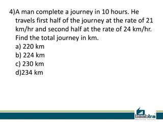 Time and distance | PPT