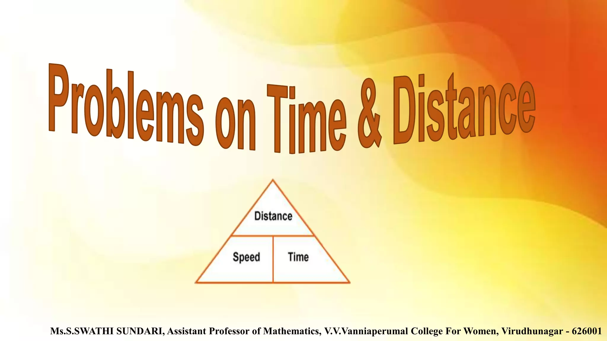 Time and Distance.ppt