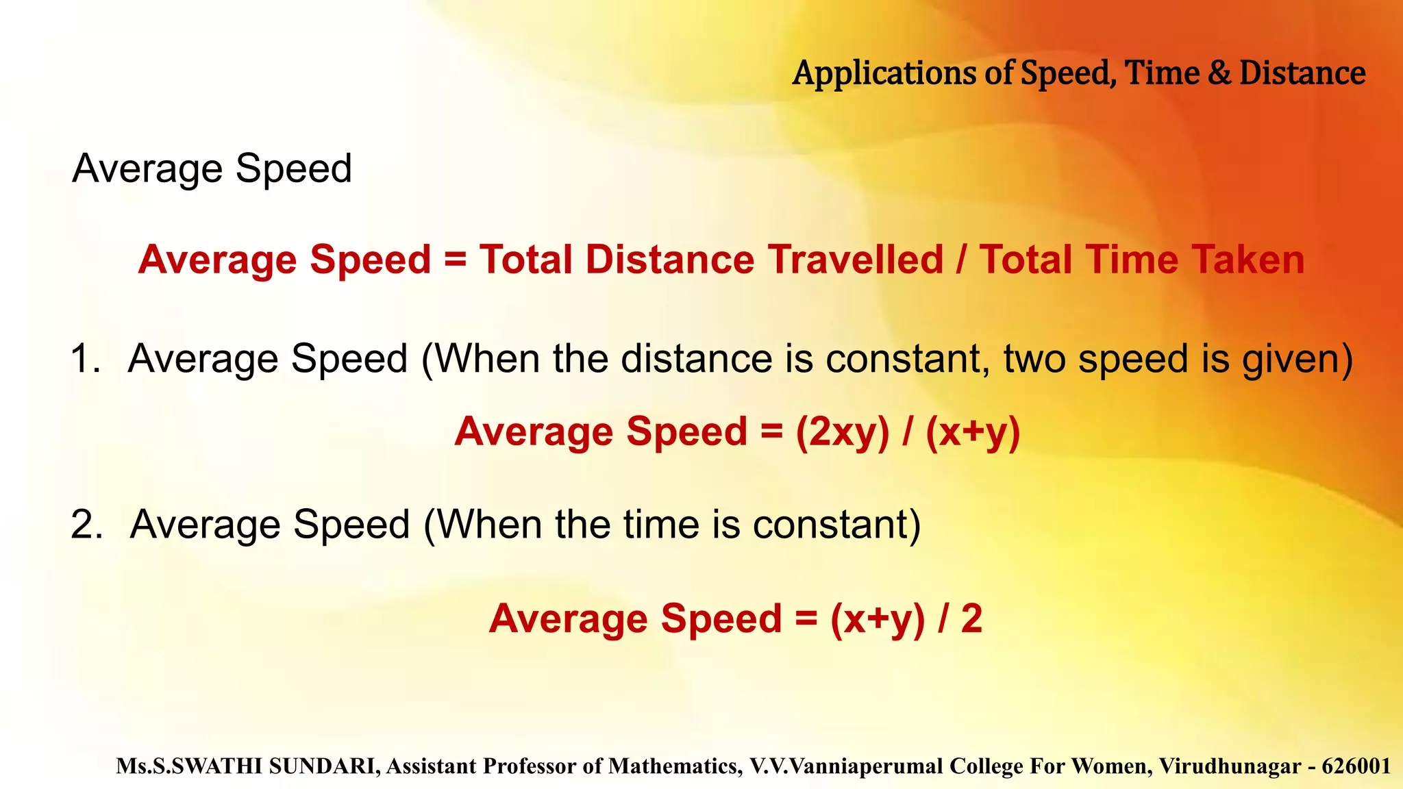 Time and Distance.ppt
