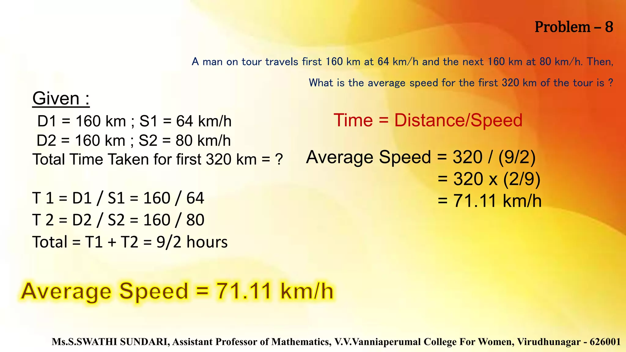 Time and Distance.ppt
