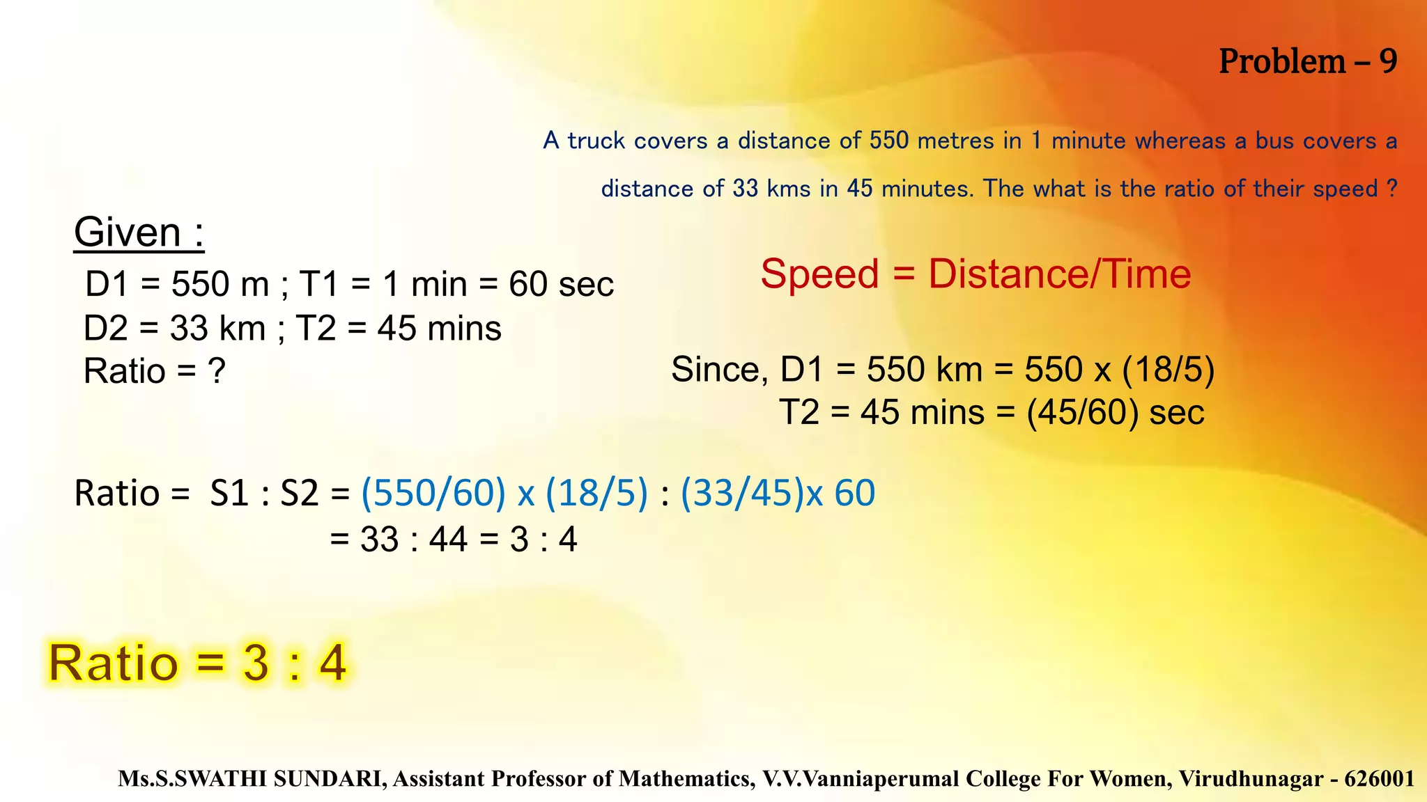 Time and Distance.ppt