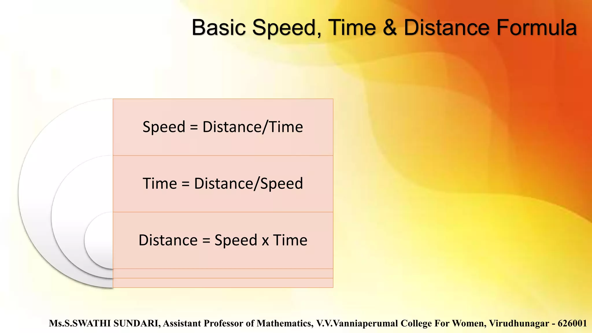 Time and Distance.ppt