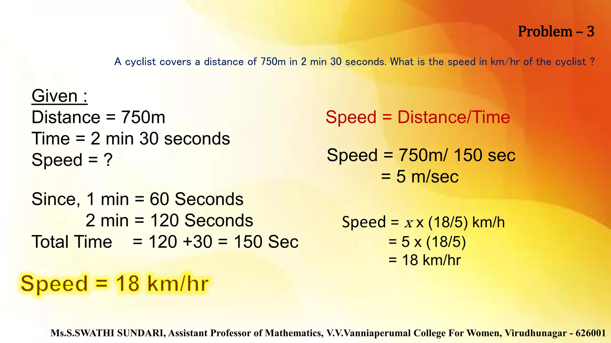 Time and Distance.ppt
