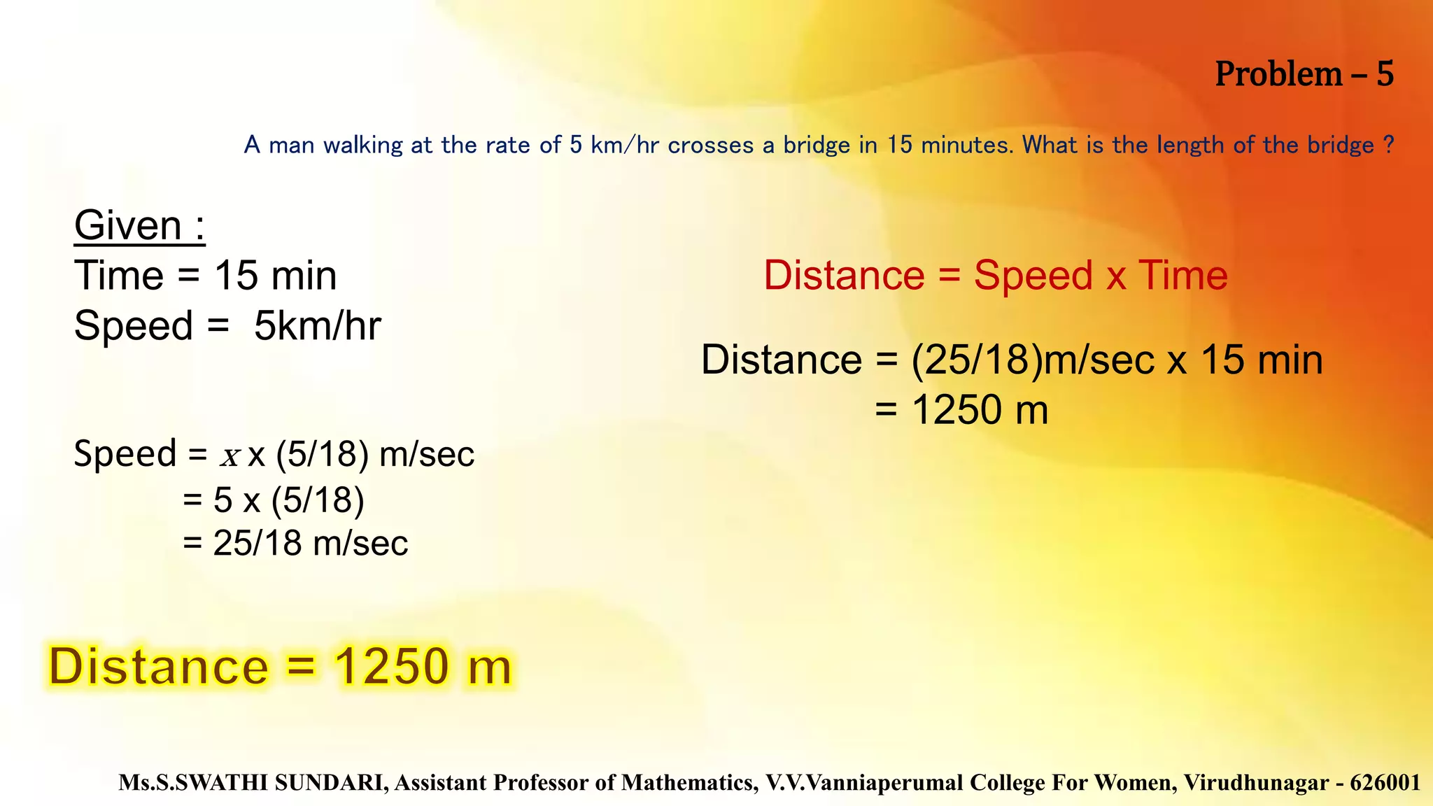 Time and Distance.ppt