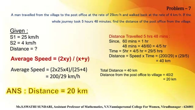Time and Distance.ppt