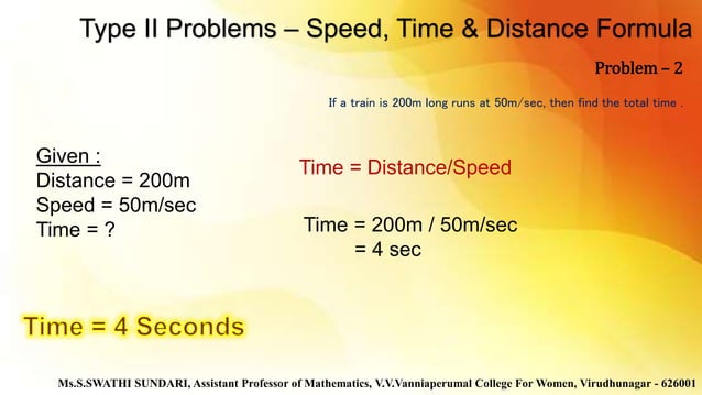 Time and Distance.ppt