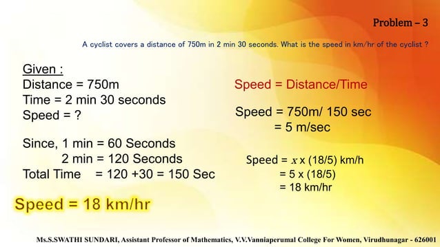 Time and Distance.ppt