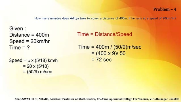 Time and Distance.ppt