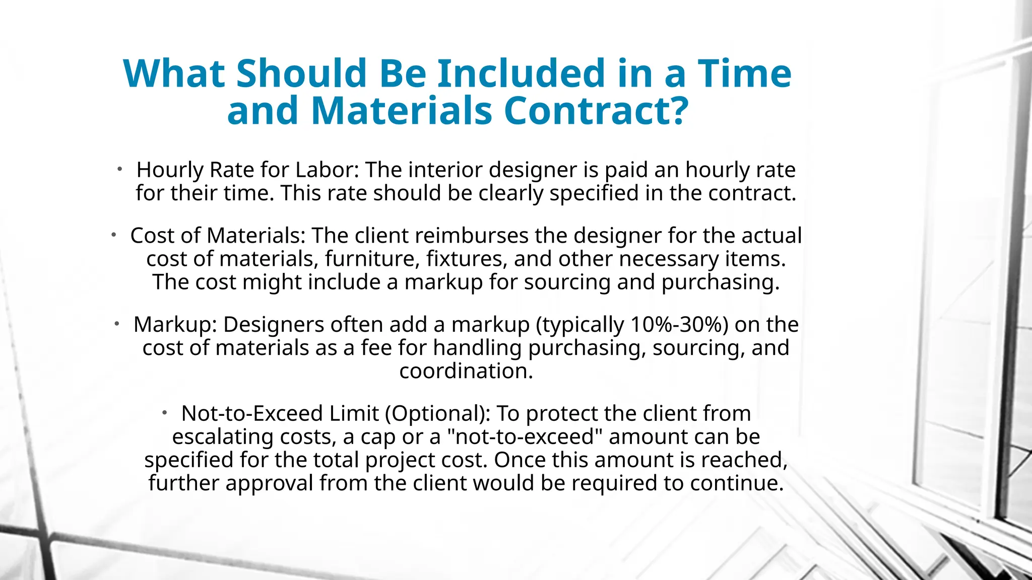 A Time and Material (T&M) Contract , project agreement | PPTX
