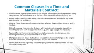 A Time and Material (T&M) Contract , project agreement | PPTX