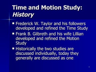 Time And Motion Study | PPT