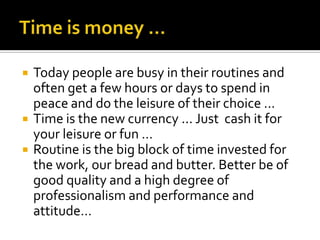 Time and quality management | PPT