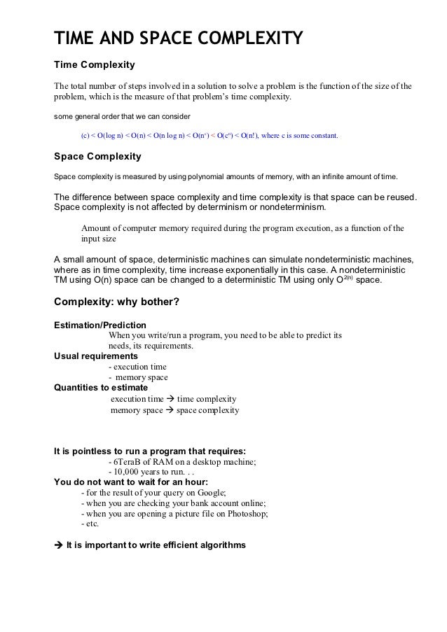Time And Space Complexity time-and-space-complexity