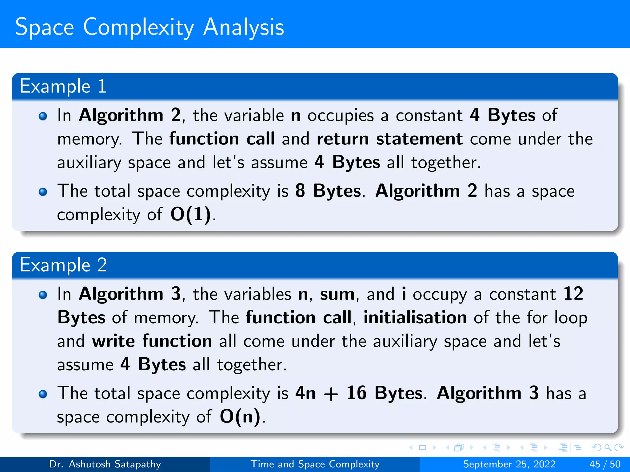 Time And Space Complexity Pdf Programming Languages Computing