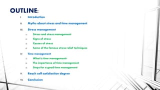 Time and stress management | PPTX