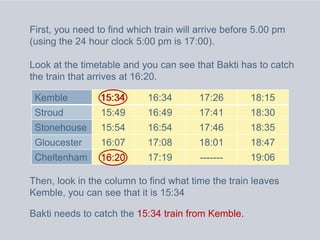 Time and timetables | PPTX