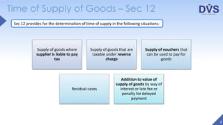 Time and Value of Supply under GST | PPTX