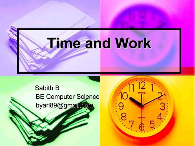 Time and work | PPT