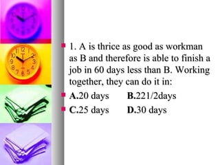 Time and work | PPT