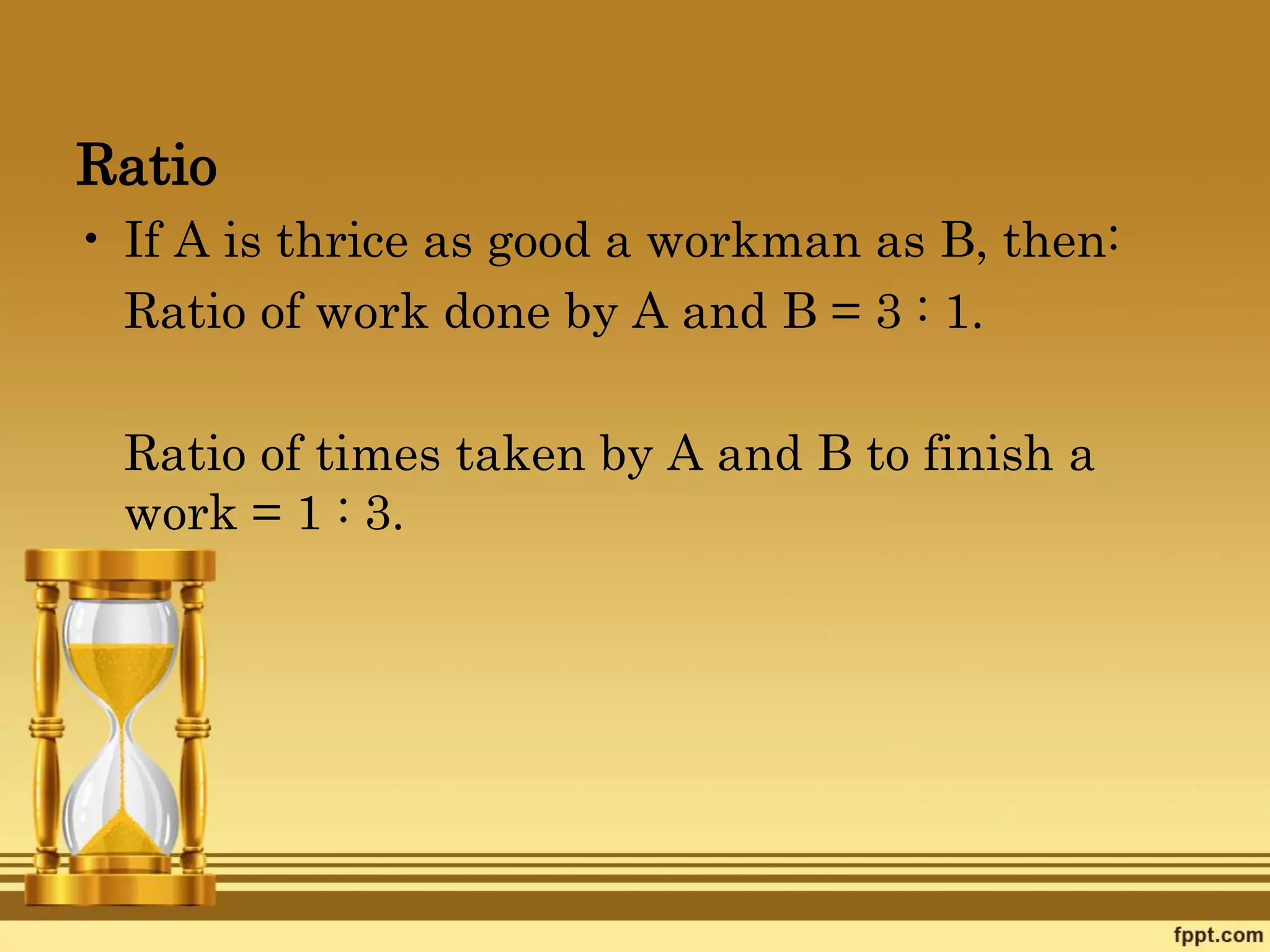 Time and work | PPTX