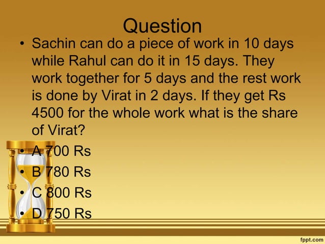 Time and work | PPTX