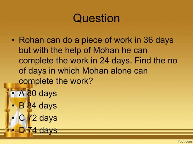 Time and work | PPTX