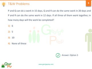 Time and work session 1 | PPTX