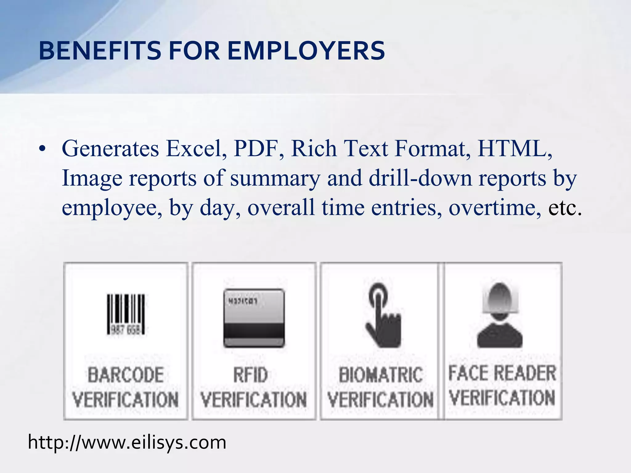 Time & attendance management system | PPTX
