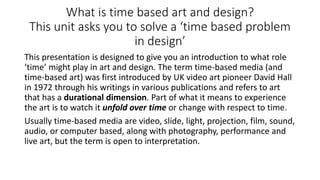 Time based presentation | PPTX