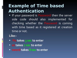 Time based authentication secure your system | PPT
