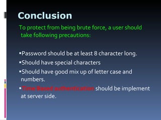 Time based authentication secure your system | PPT