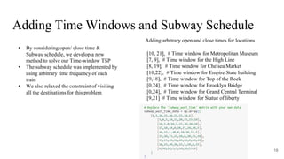 Time-based Prize Collecting Modified Orienteering Problem for NYC Travel Plan | PPT
