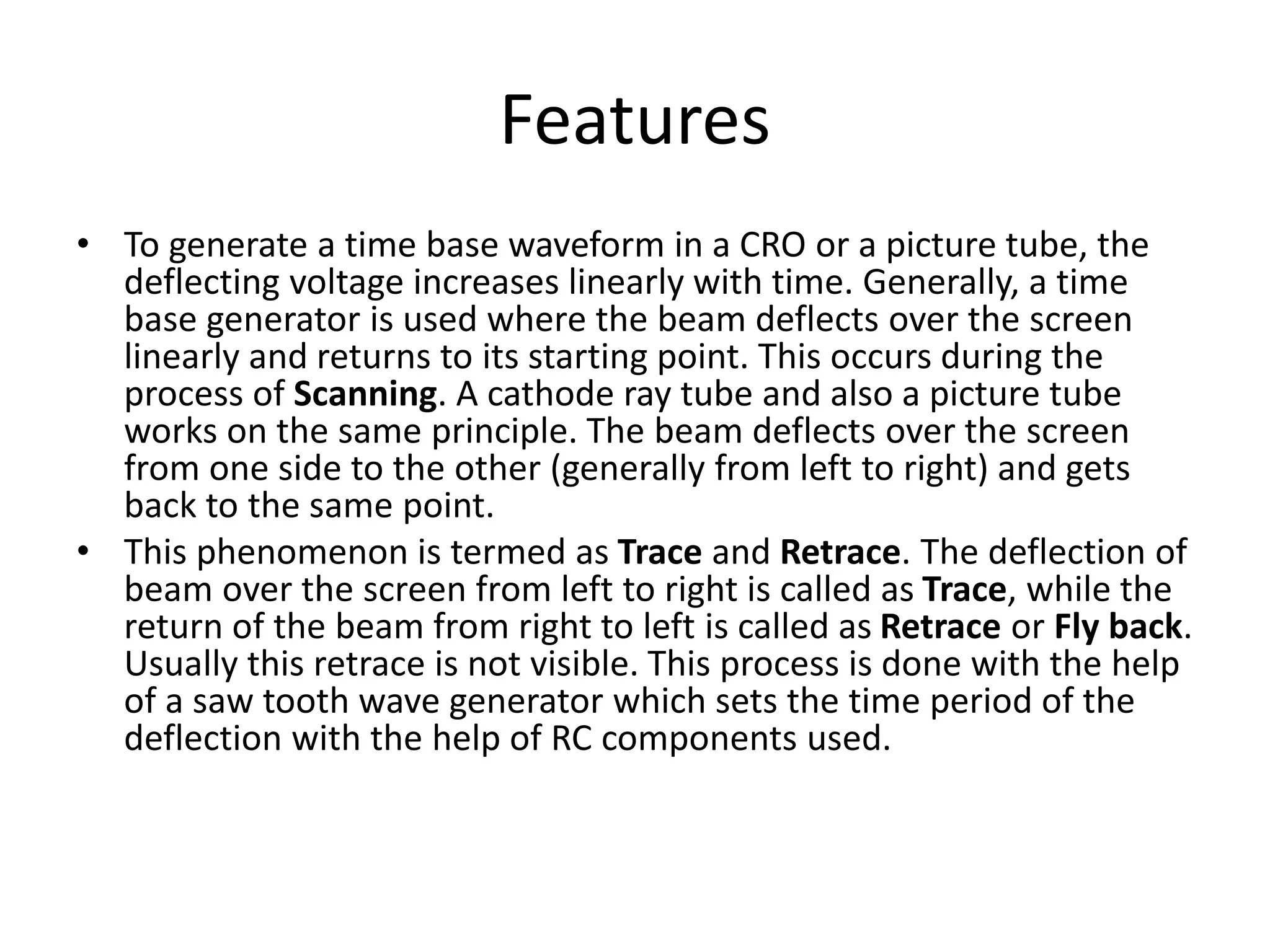 Time Base Generators Or Sweep Circuitspptx Physics Science