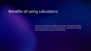 Time Calculators and its importance.pptx
