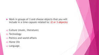 Time capsule items | PPTX