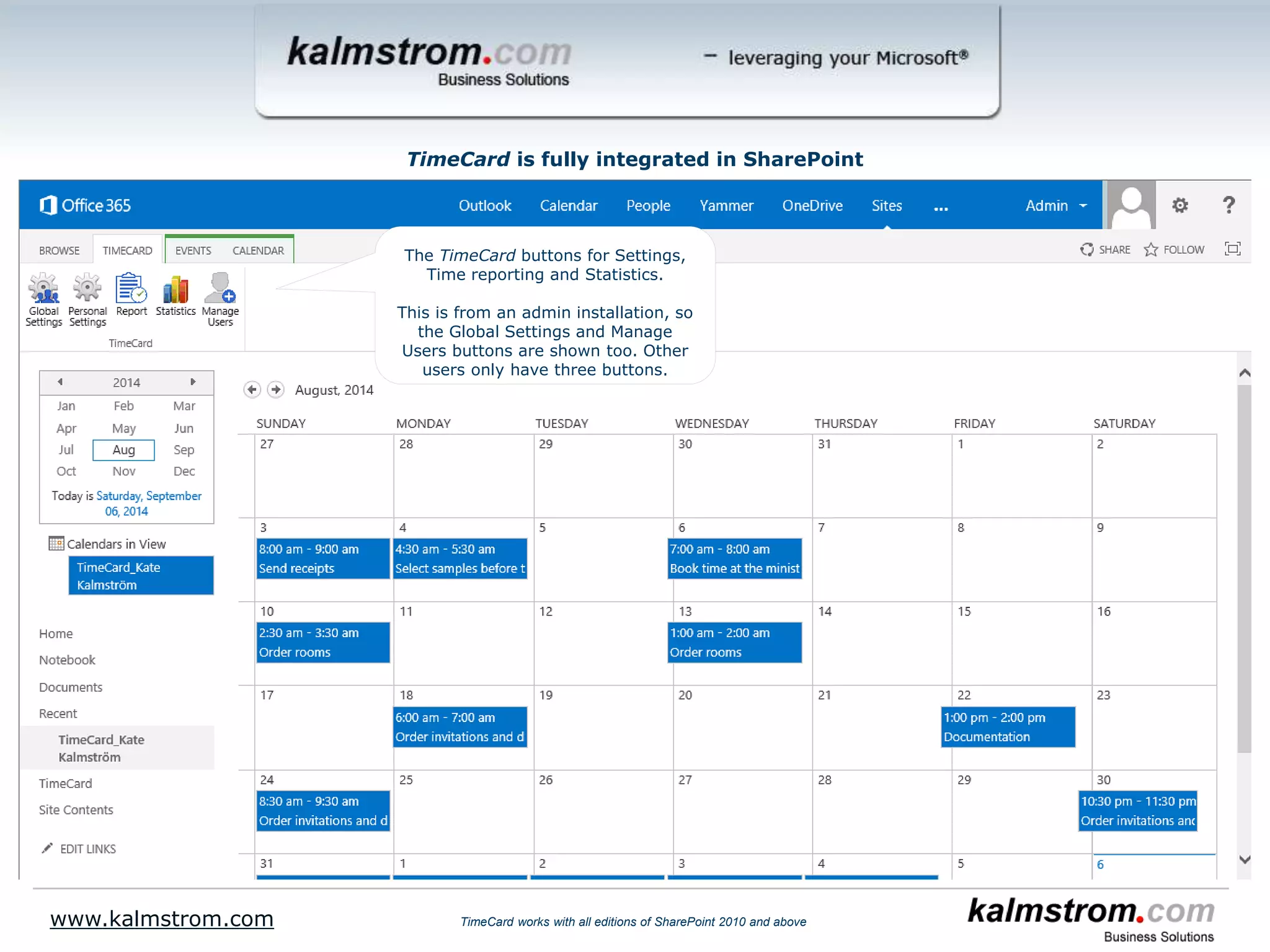 TimeCard for SharePoint - Overview | PPTX