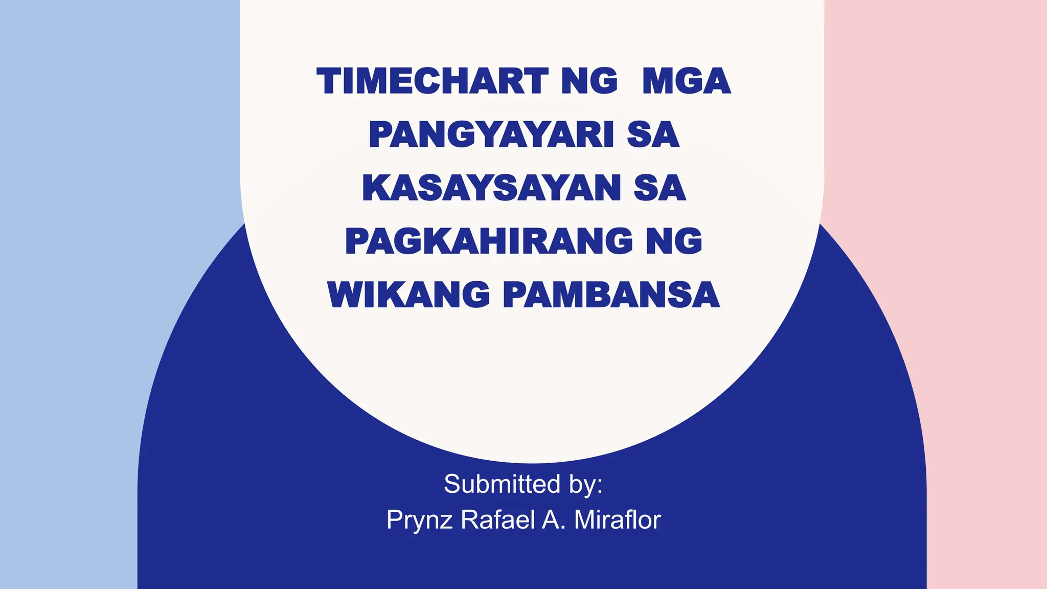 TIMECHART NG MGA PANGYAYARI SA KASAYSAYAN SA PAGKAHIRANG.pptx