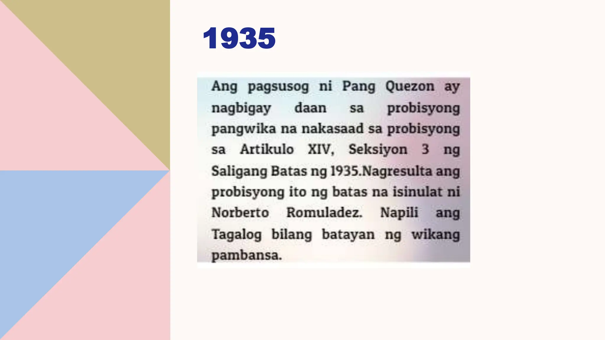 TIMECHART NG MGA PANGYAYARI SA KASAYSAYAN SA PAGKAHIRANG.pptx