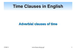 Time clauses | ODP