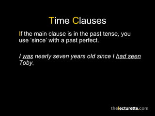 Time Clauses | PPT