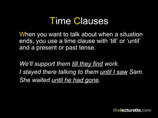 Time Clauses | PPT