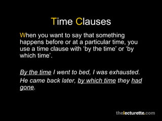Time Clauses | PPT
