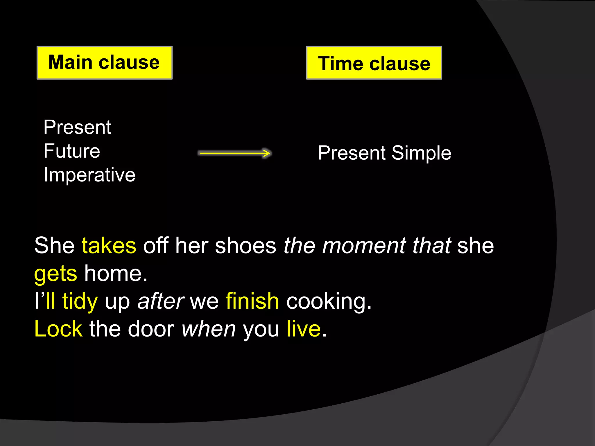 Time clauses (1) | PPTX