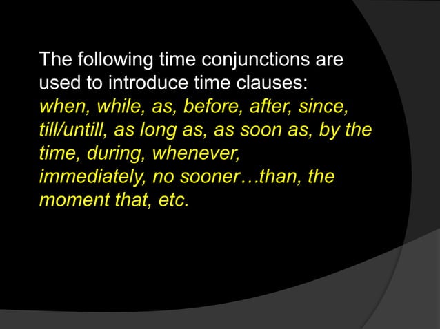 Time clauses (1) | PPT